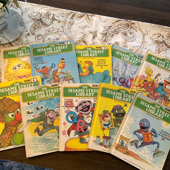 Other | Vintage Set Of The Sesame Street Library Books | Poshmark